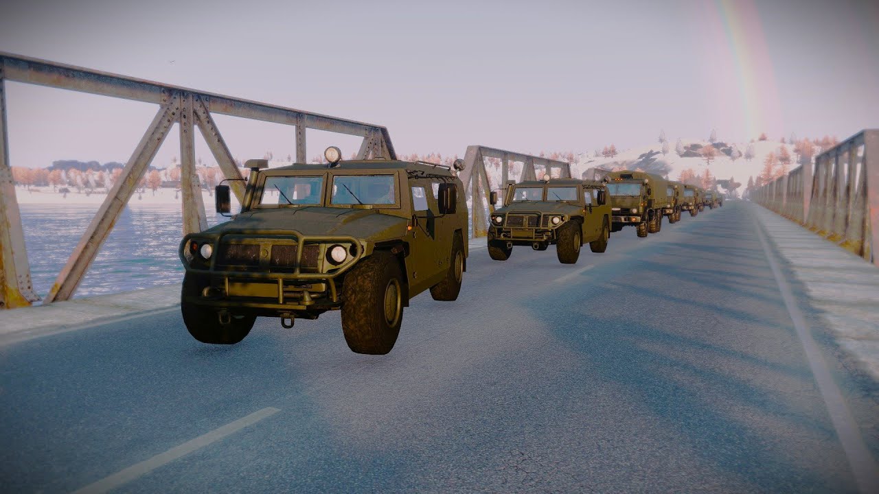 The convoy of the Russian PMC Wagner Group was ambushed on the bridge ...