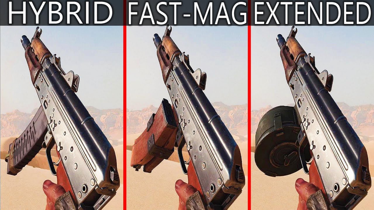 Black Ops Cold War - Fast / Extended / Hybrid Mags - Comparison - YouTube