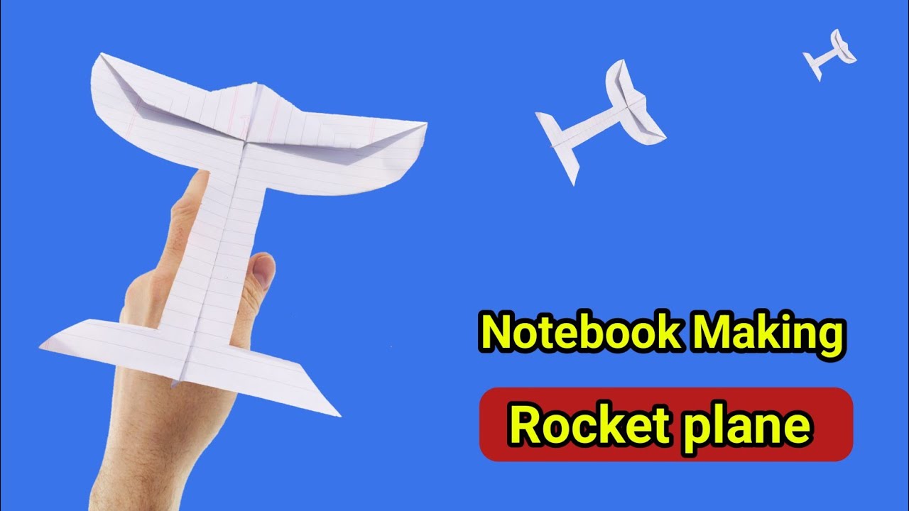 Quick and Simple Paper Rocket Plane Tutorial - YouTube