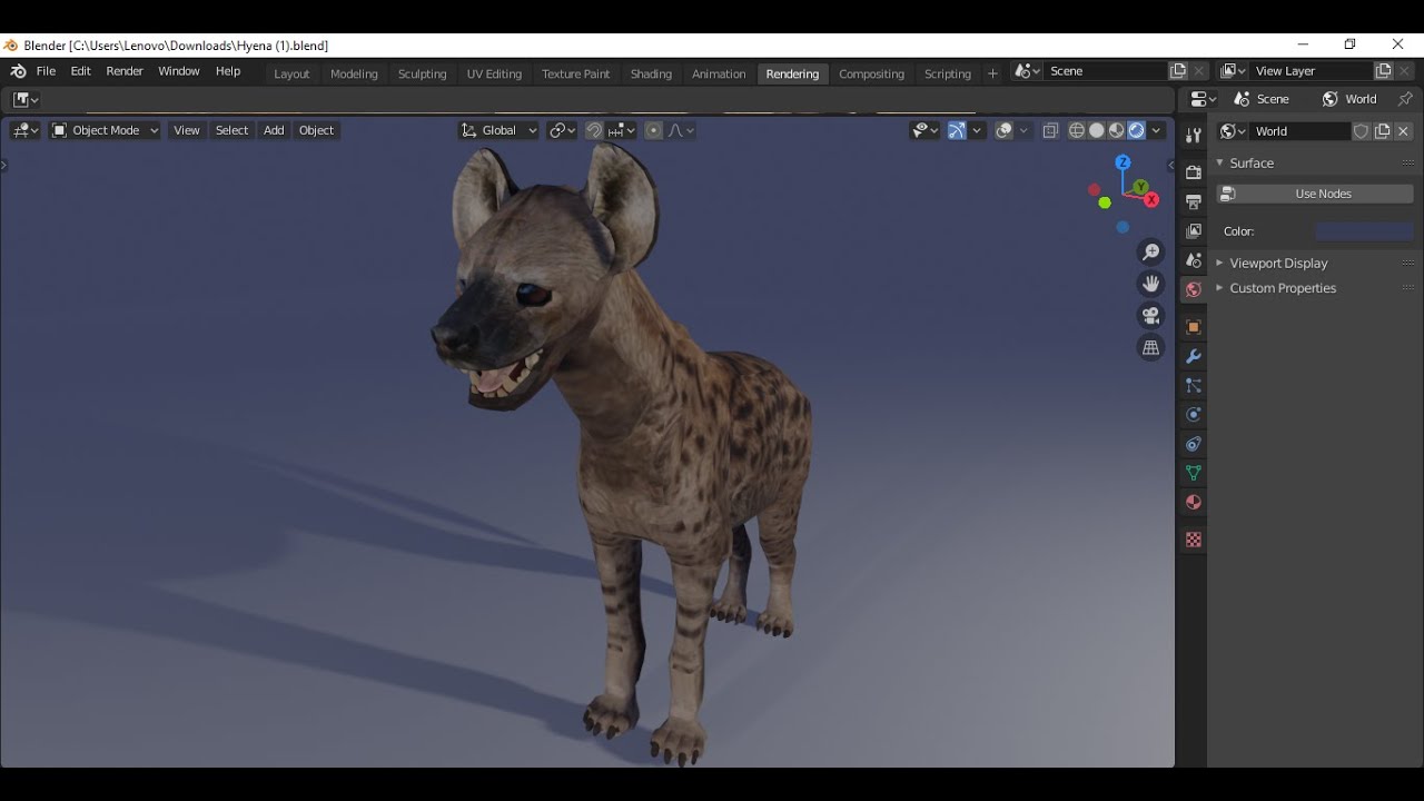 New Spotted Hyena Model - YouTube