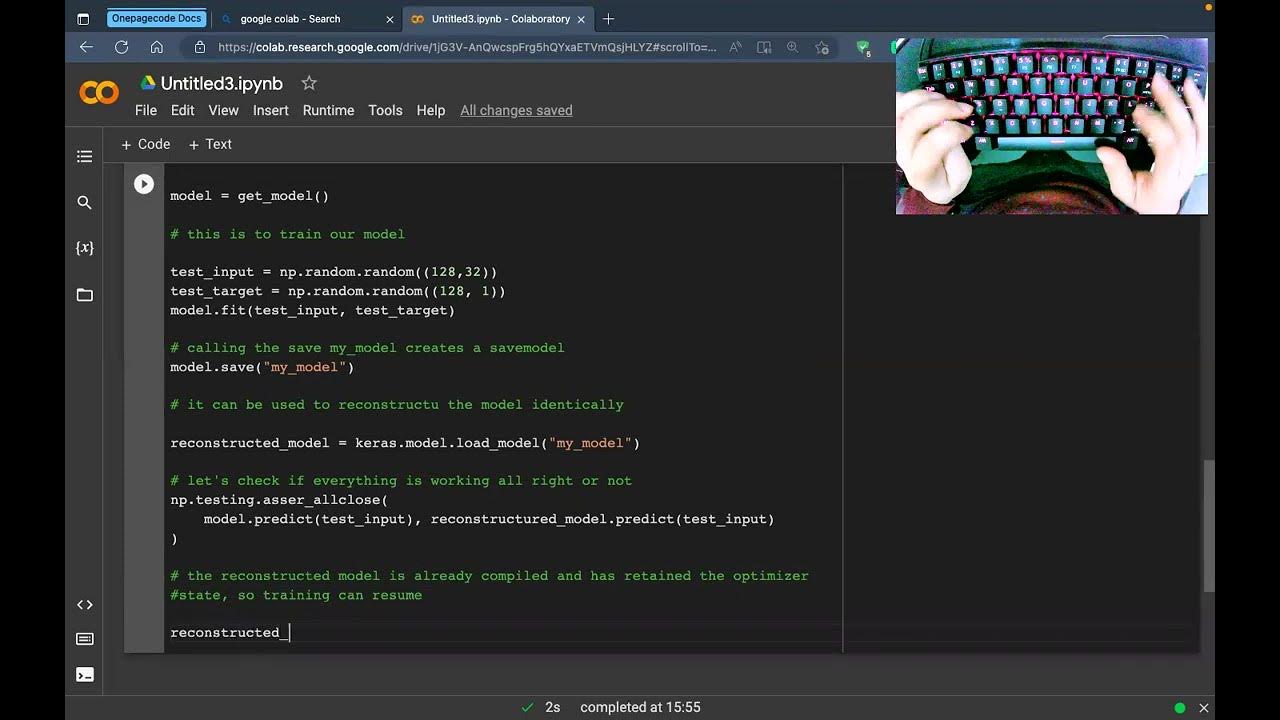 Learn How To Save and Load Models in Tensorflow ASMR - YouTube