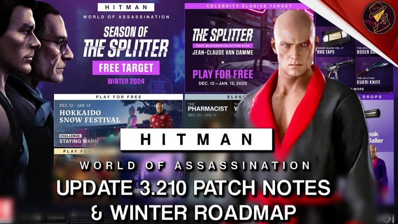 HITMAN Update | Patch Notes & Winter Roadmap | Jean Claude van Damme ...