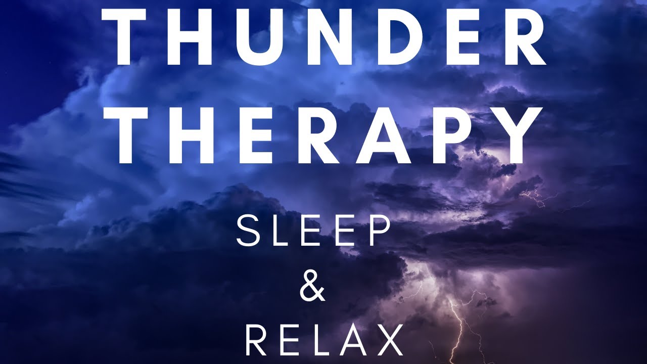 Thunder Therapy | Relaxing Rain, Thunder & Lightning Ambience for Sleep ...