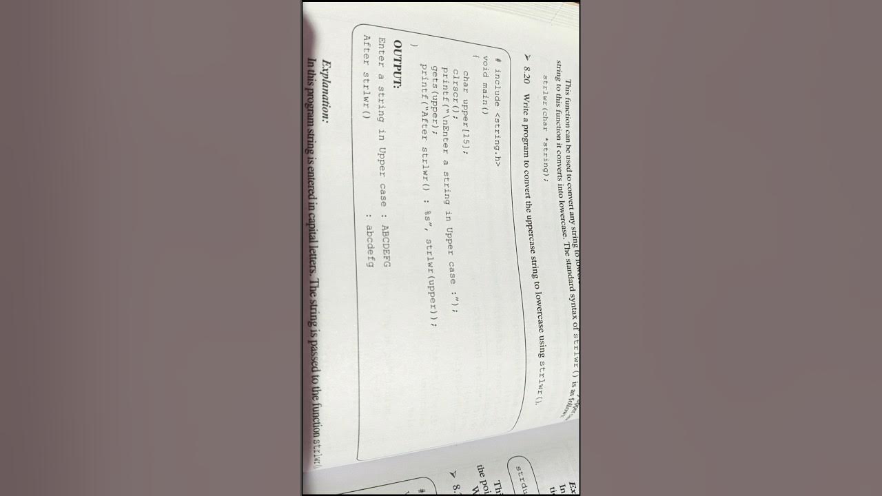 Convert the uppercase string to lowercase using strlwr() credit to ...