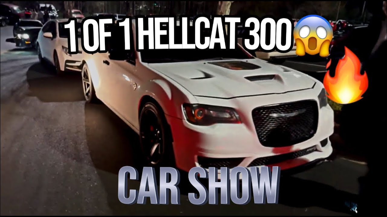 INSANE CAR MEET 1 OF 1 HELLCAT 300 PULLS UP *MUST WATCH* - YouTube
