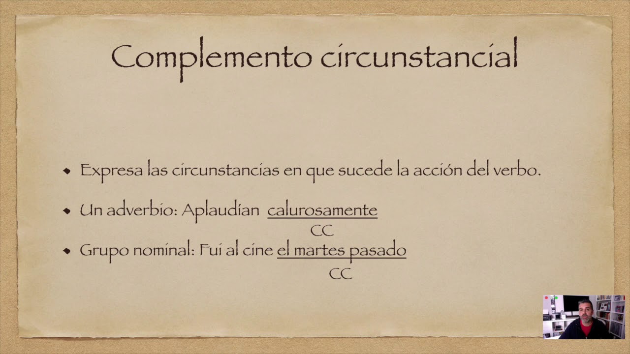El complemento indirecto y circunstancial - YouTube