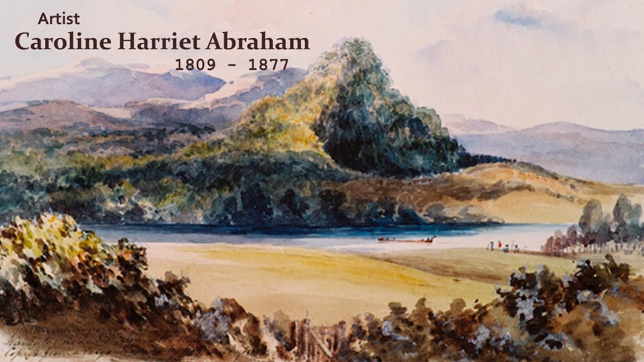 Artist Caroline Harriet Abraham (1809 - 1877) New Zealand Painter ...