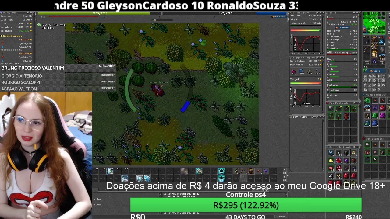 Tibia - Hunt Gazer 310+ - Party RP, ED ,EK - Mitigera - YouTube