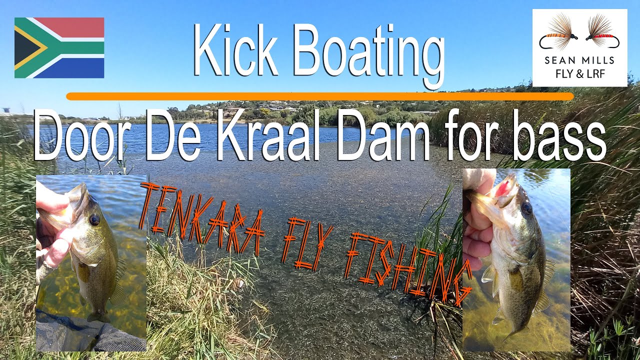 Kick boat tenkara fishing at Door De Kraal Dam for bass, my waders ...