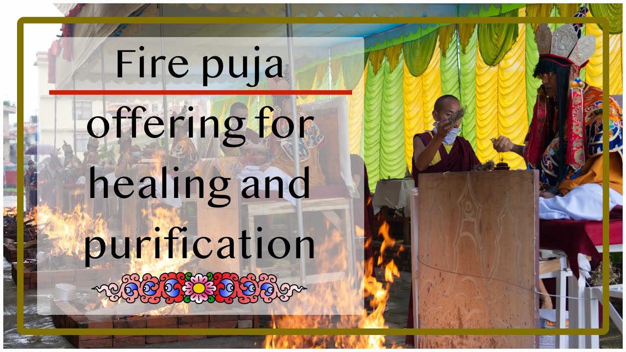 Fire puja offering for healing and purification - YouTube