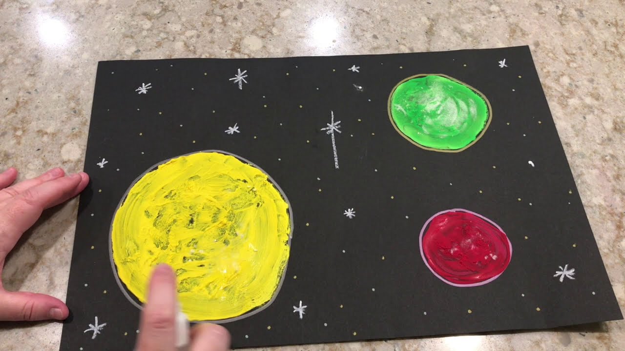 Fizzy Moon Paintings - Paint, Build, Create! - YouTube
