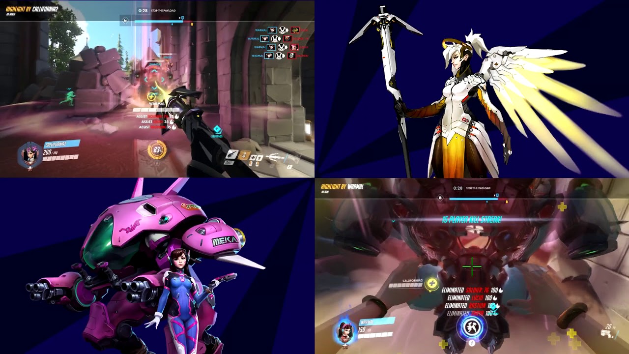 Angelic Mech | D.Va Mercy Combo - YouTube