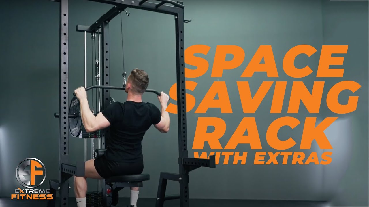 Half Rack With Lat Pull Down & Low Row | Extreme Fitness - YouTube