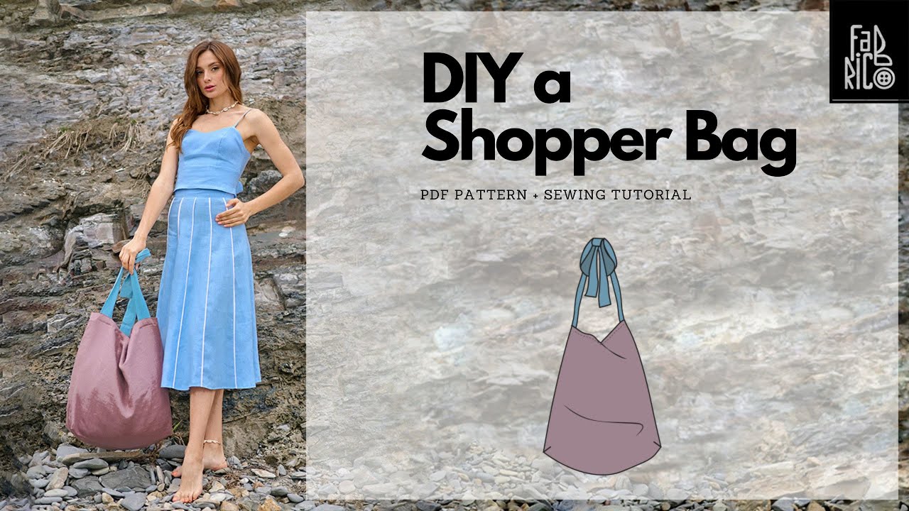 How To Sew a Shopper Bag | DIY a Beautiful Bag | Handmade Shopper Bag ...