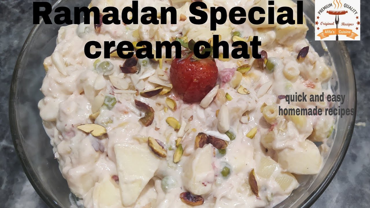 Fruit chat | Cream chat | Creamy Chat | Village Food | Indian Food ...
