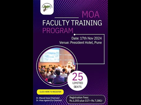 MOA Faculty Training Program: A Resounding Success! - YouTube