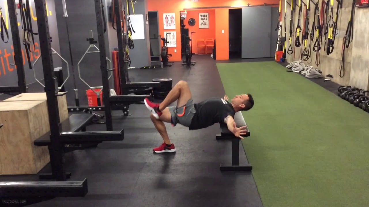 Single Leg Hip Press - YouTube