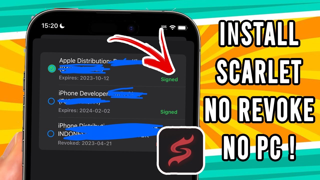 How to Install Scarlet App Without Revoke With Custom Certificate | No ...