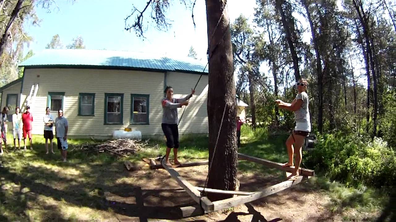 Merry-go-round rope swing - YouTube