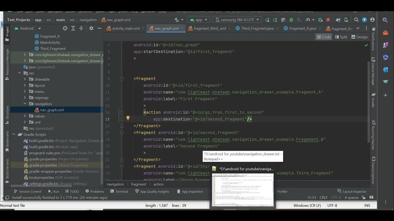 Implementing Navigation Component using Android Java - YouTube