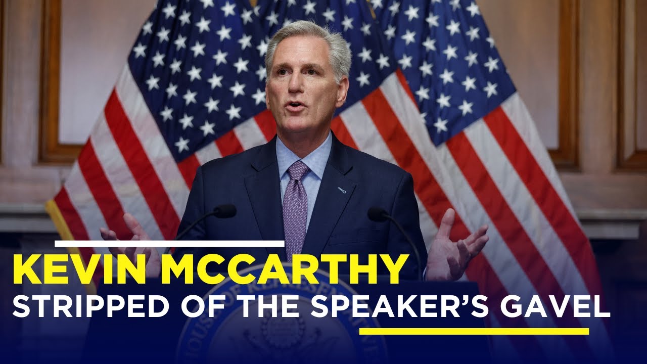 US House: Kevin McCarthy Stripped Of The Speaker’s Gavel | US ...
