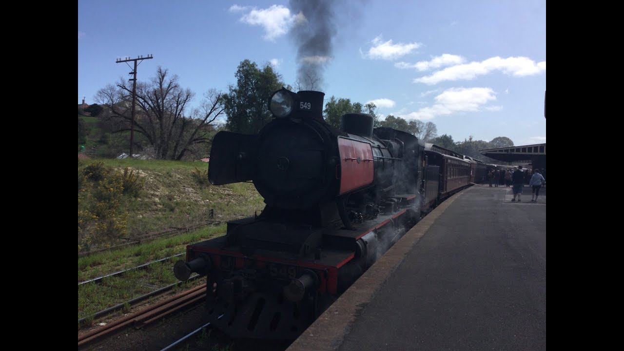 Victorian goldfields railway Passenger view. - YouTube
