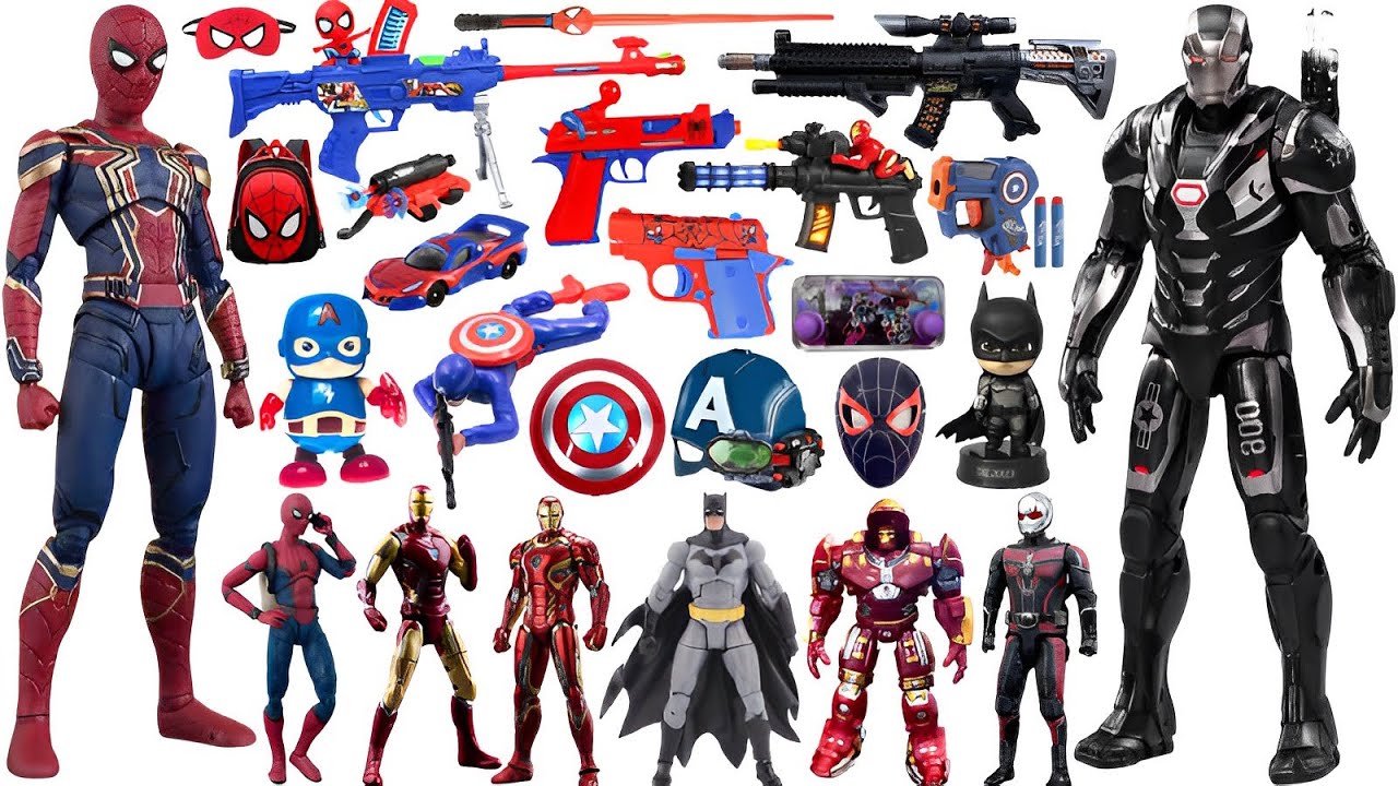 Marvel toy unboxing, Spider-Man toy gun, Spider-Man action doll - YouTube