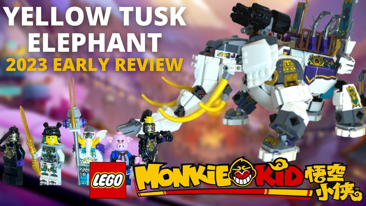 The Yellow Tusk Elephant: LEGO 80043 Monkie Kid 2023 EARLY REVIEW - YouTube