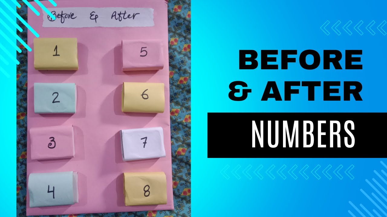 before and after numbers activity | before and after numbers for ...