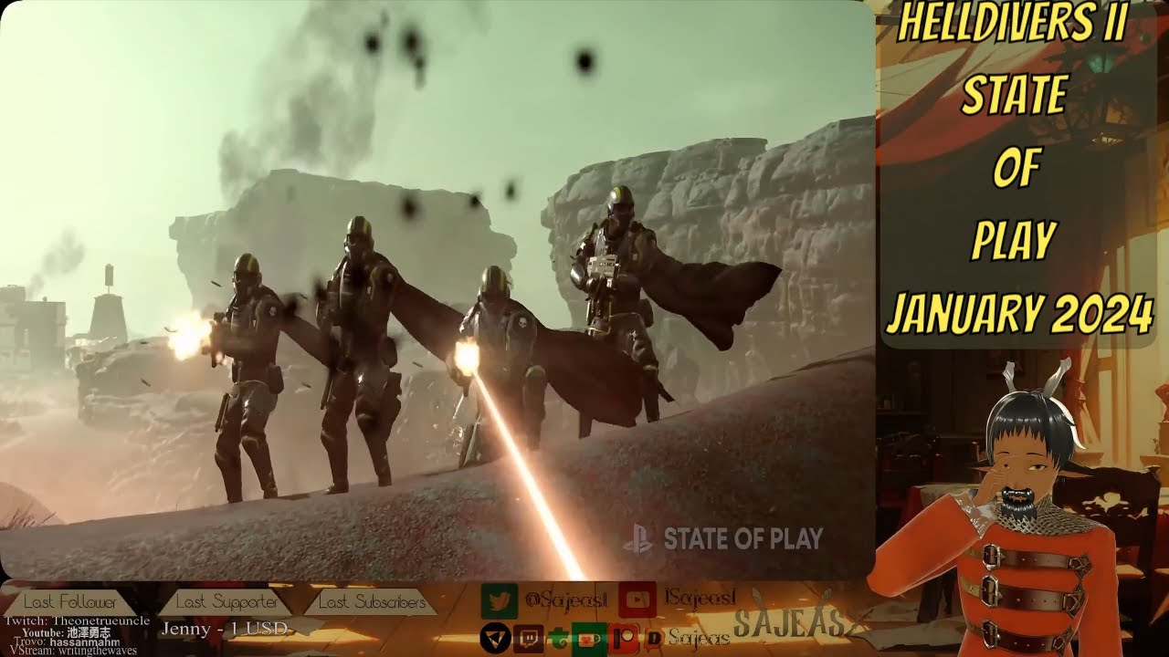 Vtuber live reaction to Helldivers 2 | State of Play January 2024 - YouTube