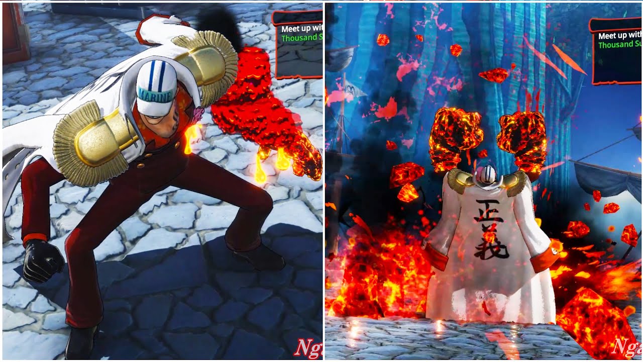 Akainu all skill & ultimate attack | ONE PIECE: Pirate Warriors 4 - YouTube