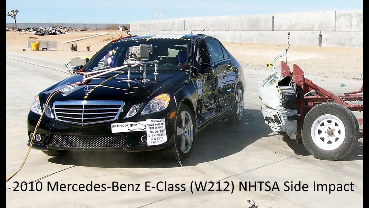 2010-2013 Mercedes-Benz E-Class (E 350 - W212) NHTSA Side Impact - YouTube