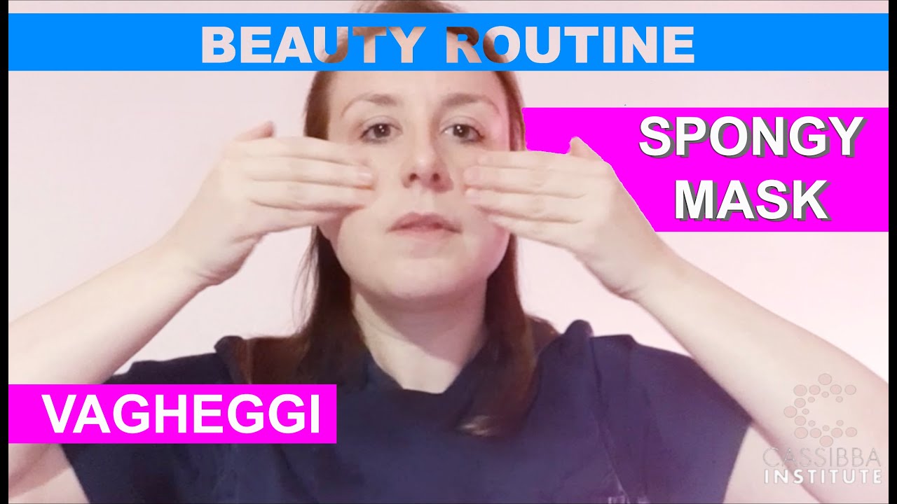 BEAUTY ROUTINE: come applicare la SPONGY MASK Vagheggi - YouTube