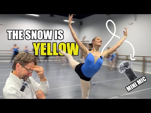 BALLETTPROBE MIT MIKROFON - SCHNEESZENE