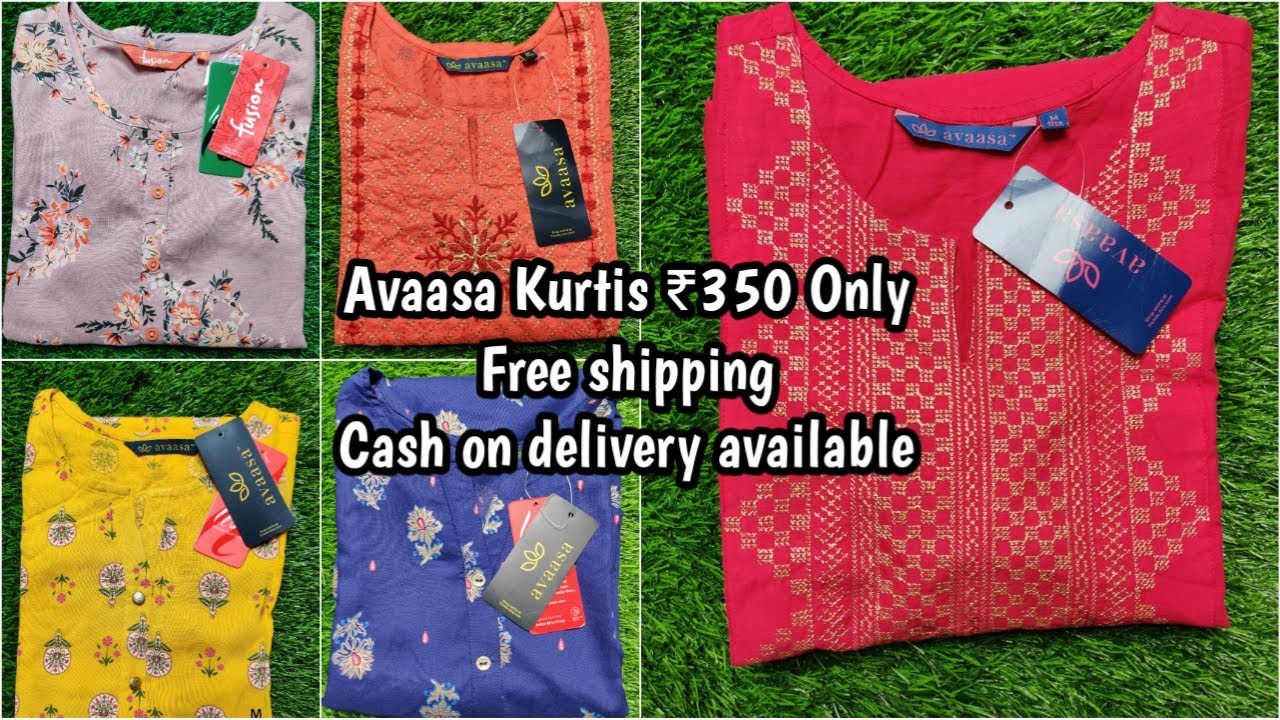 Branded Avaasa Fusion Kurtis Collections for Wholesale Price | Free ...