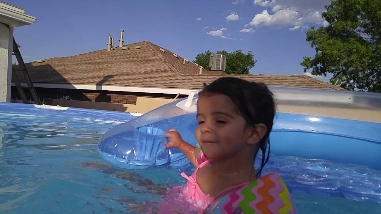 Annabelle learns to swim! - YouTube