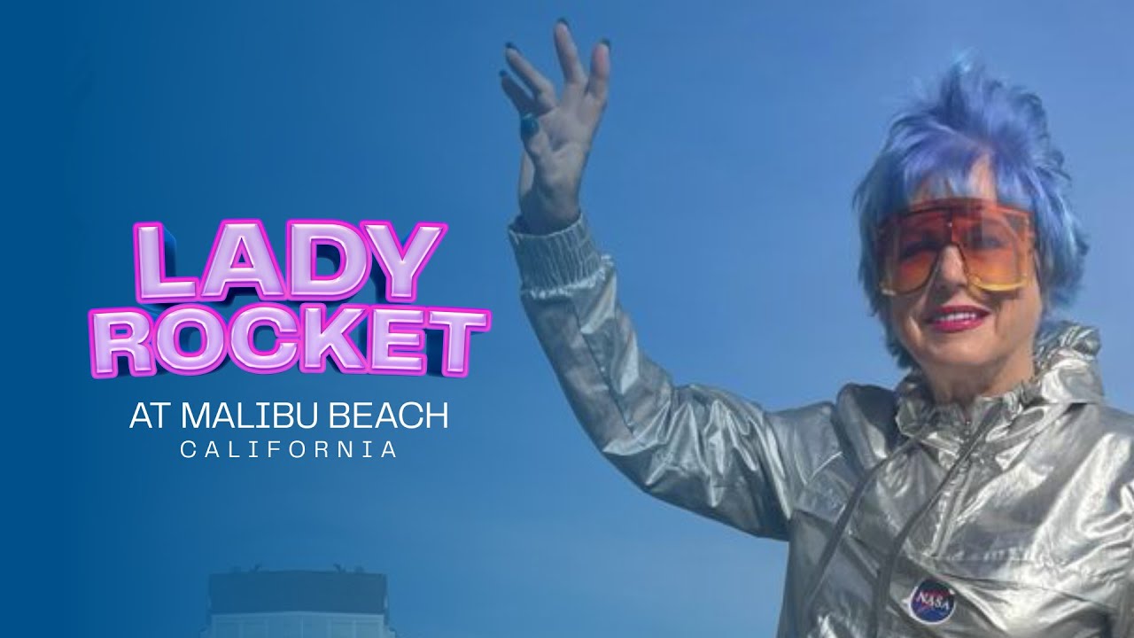 Lady Rocket brings Space, Art and NFTs together from Malibu - YouTube