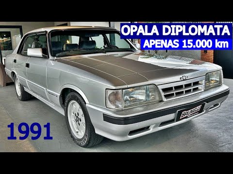 Chevrolet Opala Diplomata 1991 com INCRÍVEIS 15.000 km originais - YouTube