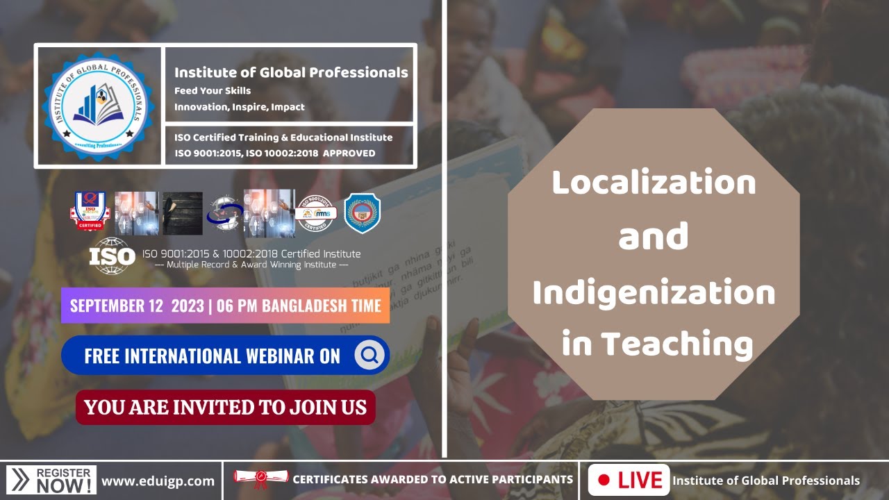 Localization and Indigenization in Teaching - YouTube