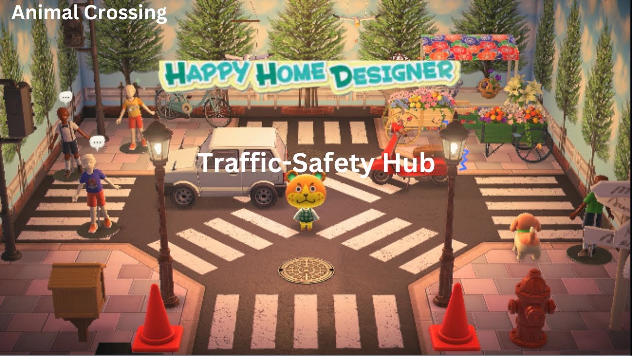 Traffic-Safety Hub for Sheldon! Animal Crossing New Horizons, Happy ...
