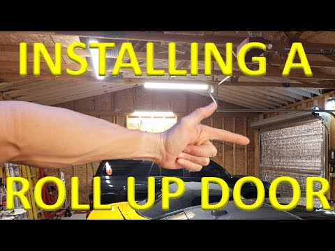 Installing a Roll Up Janus 1000 Garage Door in the Garage, DIY! (Super ...