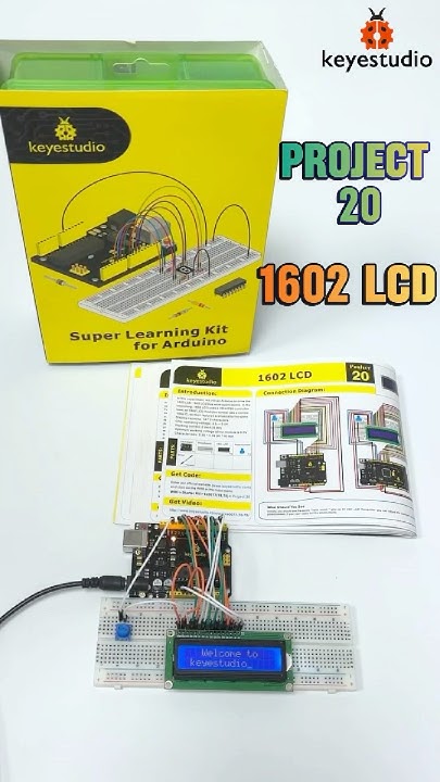 🐞 Today is Arduino Super Learning Kit Project 20 1602 LCD#keyestudio #shorts #arduino #stem # ...