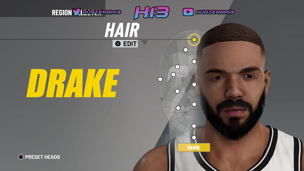 Drake Face Creation 2K21 - YouTube