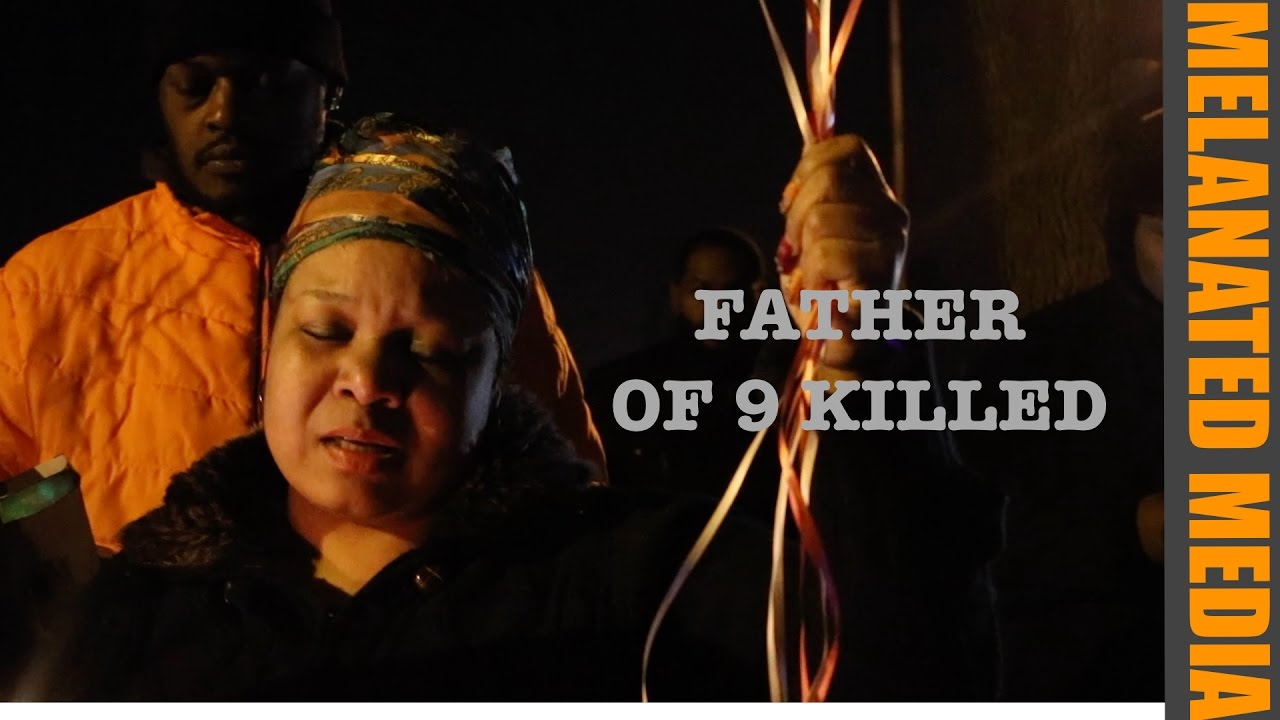 Father of 9 killed, candlelight vigil held - YouTube