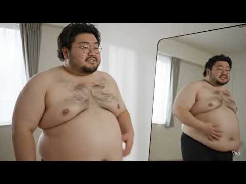 A man wakes up in a Japanese chubby guy