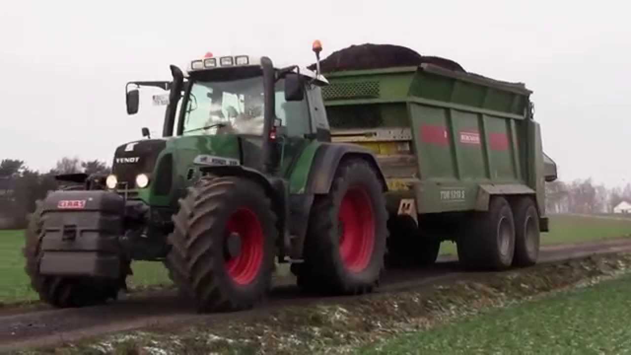 Fendt 819 & Fendt 818 am Kompoststreuen [HD] - YouTube