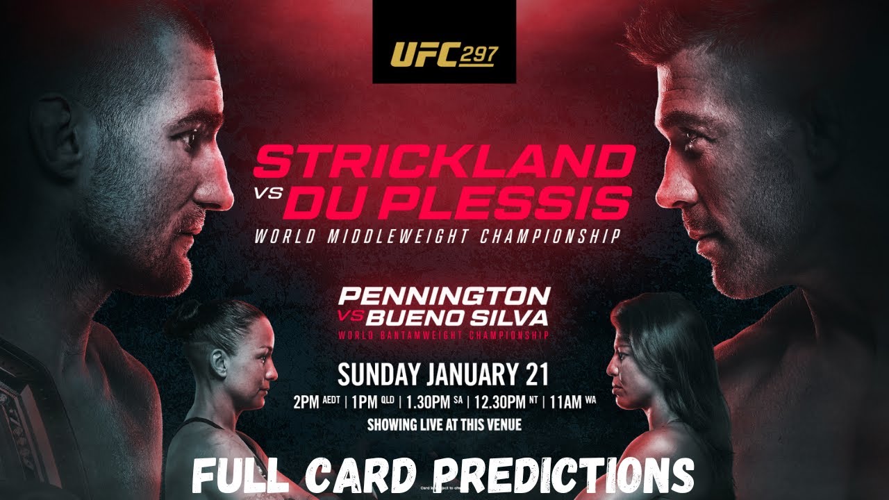 UFC 297: STRICKLAND VS DU PLESSIS - FULL CARD PREDICTIONS - YouTube