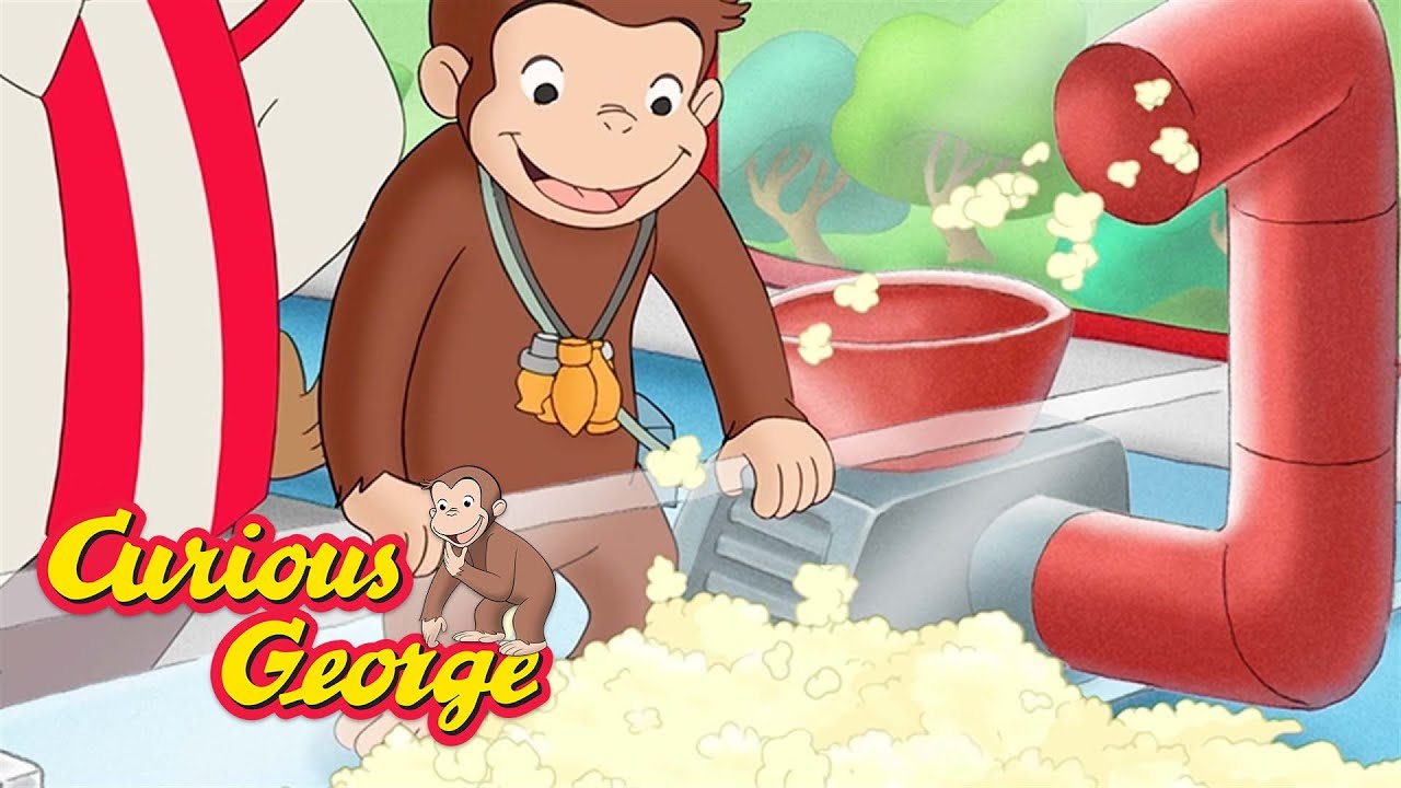 Curious George 🍿 The Popcorn Stand 🍿 Kids Cartoon 🐵 Kids Movies 🐵 ...