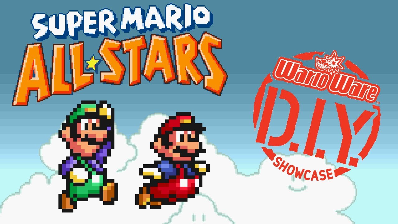 Super Mario All Stars - SMB1 Overworld (Wario Ware DIY) - YouTube