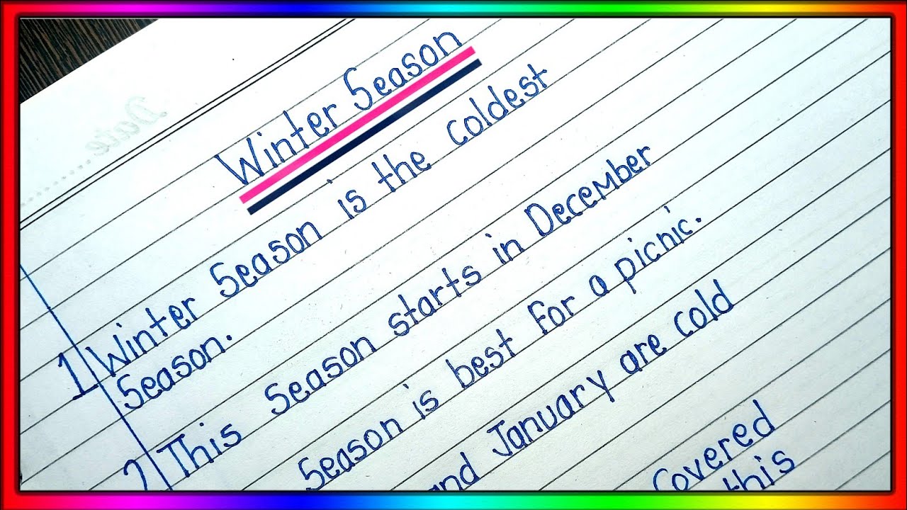 10 lines on winter season /essay on winter season in English/ my ...